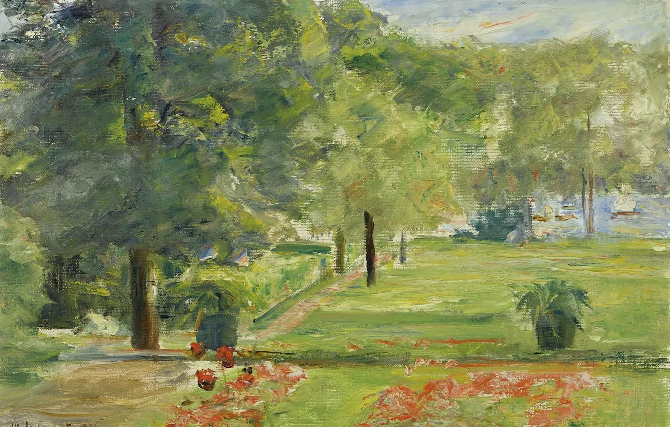 Wallpaper landscape, picture, 1923, Max Liebermann, Max Liebermann ...
