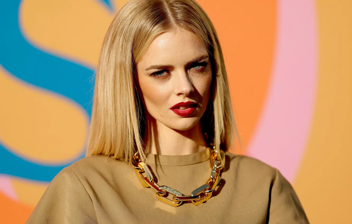 Wallpaper look, model, makeup, actress, Samara Weaving, Samara Weaving ...