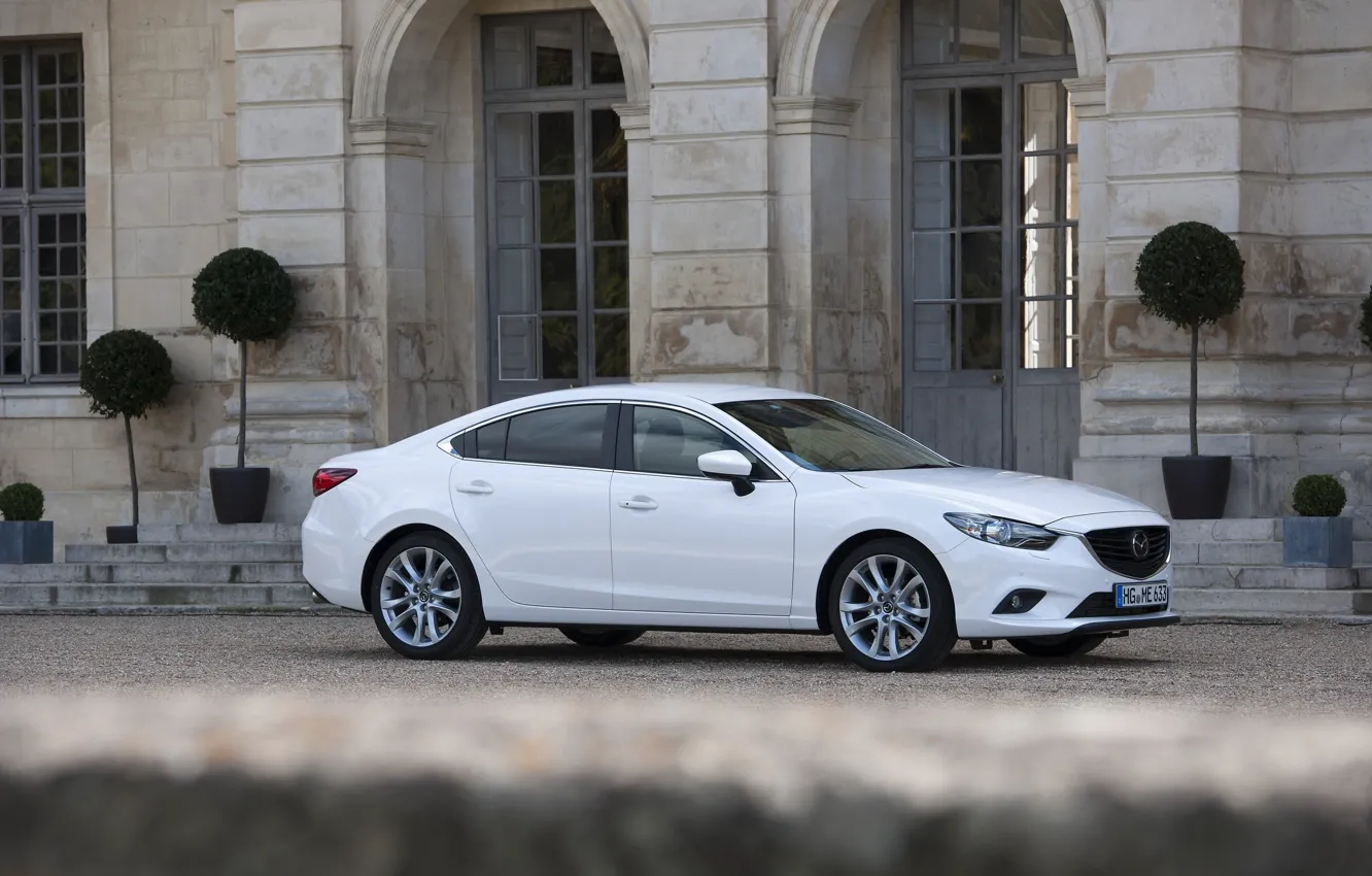 Wallpaper Auto, White, Sedan, Mazda, Car images for desktop, section ...