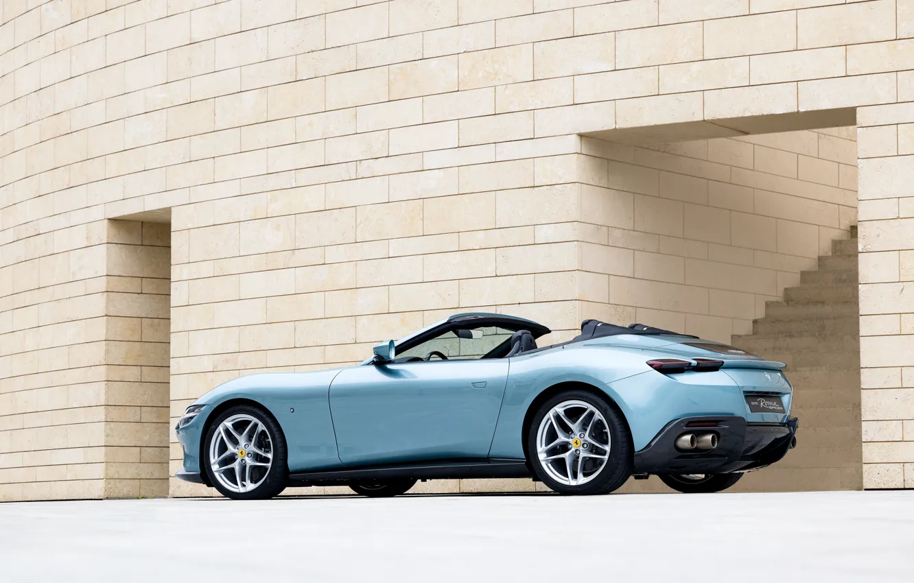 Wallpaper Ferrari, convertible, Roma, Ferrari Roma Spider for mobile ...