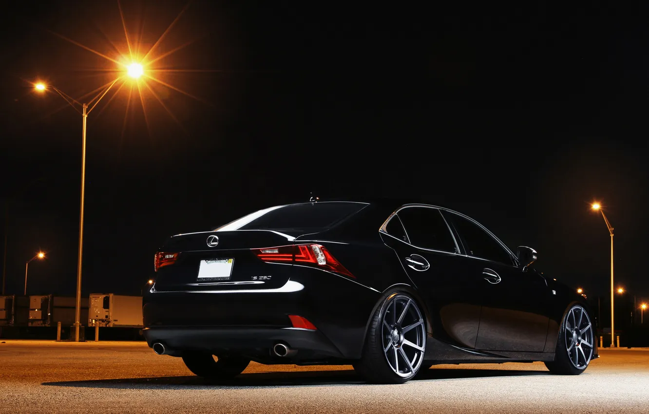 Wallpaper black, Lexus, back, black, 2014, IS250, lekses for mobile and ...
