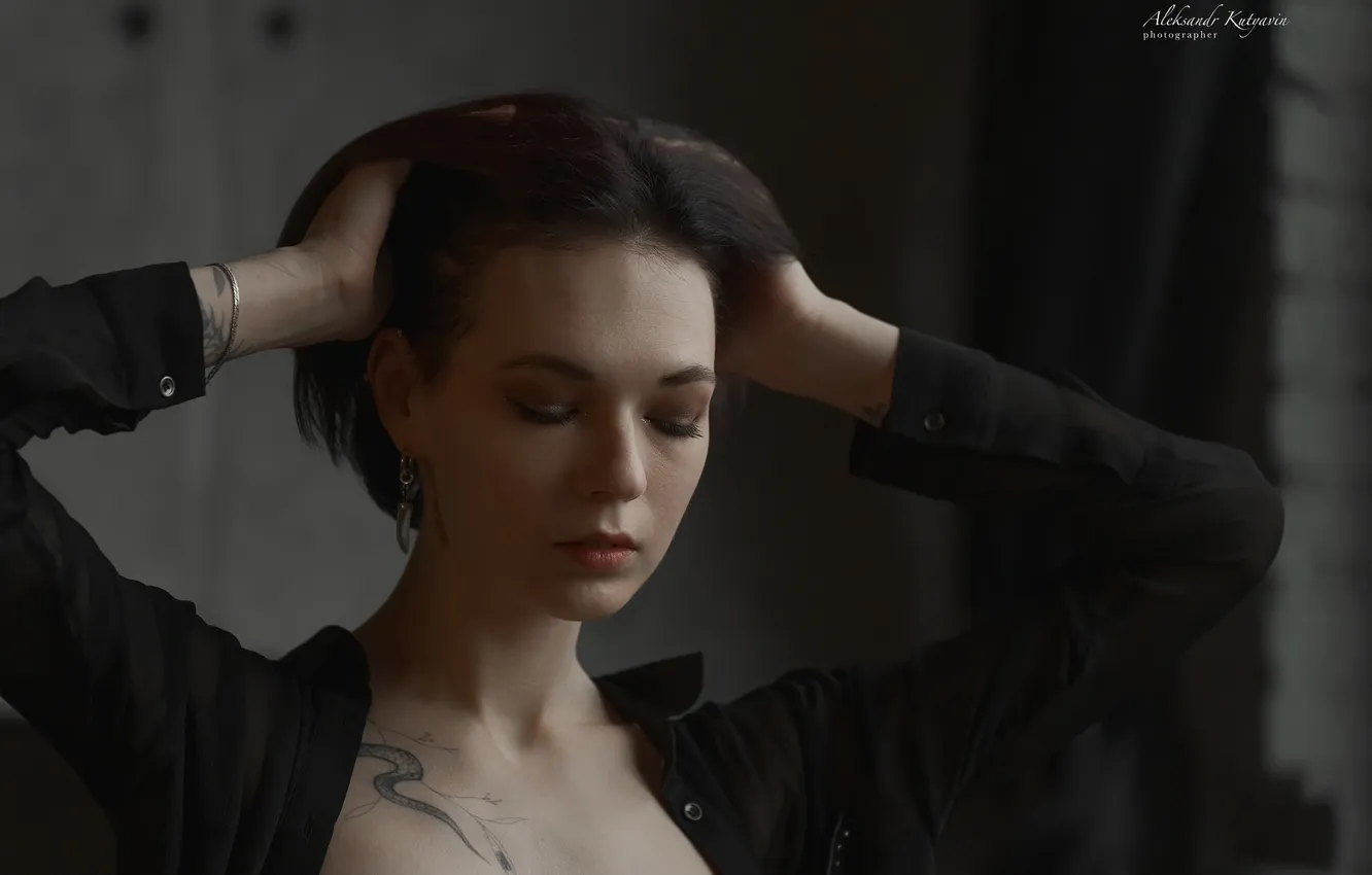 Wallpaper girl, model, portrait, photoshoot, Alexander Kutyavin for ...