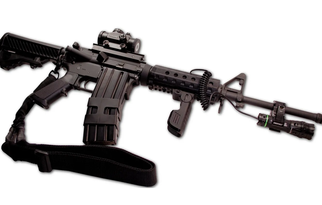 Wallpaper gun, weapon, custom, rifle, custom gun, sling, retractable ...