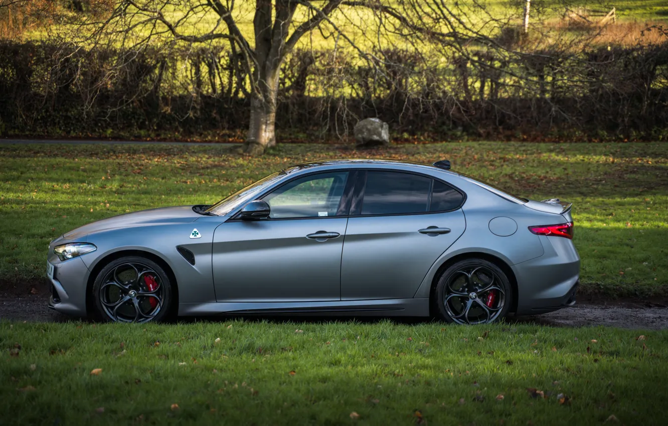Wallpaper Alfa Romeo, Giulia, side view, Alfa Romeo Giulia Quadrifoglio ...