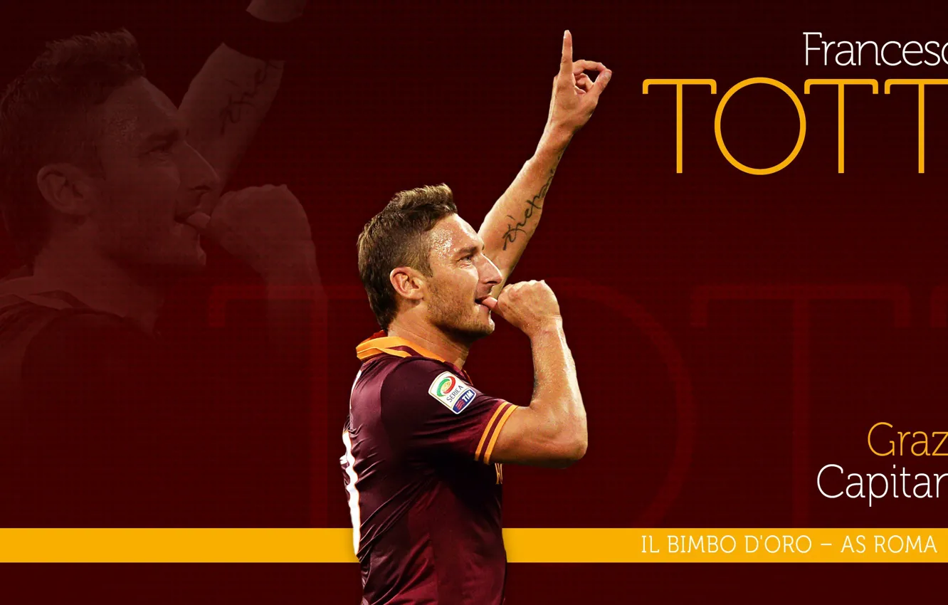 Wallpaper wallpaper, sport, football, player, AS Roma, Francesco Totti ...