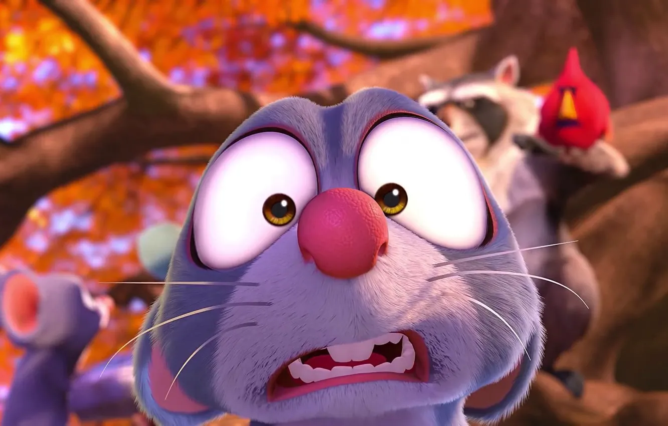 Wallpaper cartoon, frame, characters, the, the role, The Nut Job 2 for ...