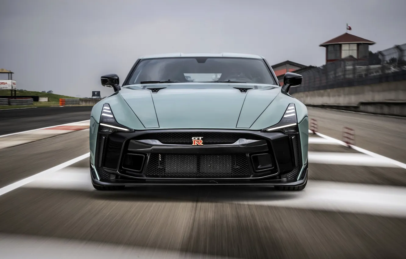 Wallpaper track, Nissan, GT-R, front view, R35, Nismo, ItalDesign, 2020 ...