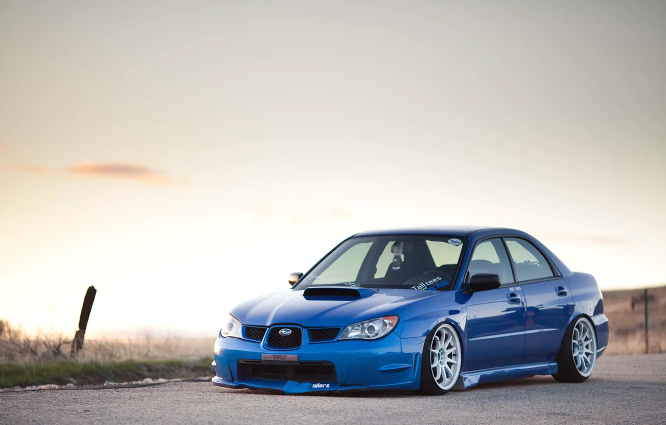 Wallpaper Subaru, Impreza, WRX, blue, Sti, JDM, Stance images for ...