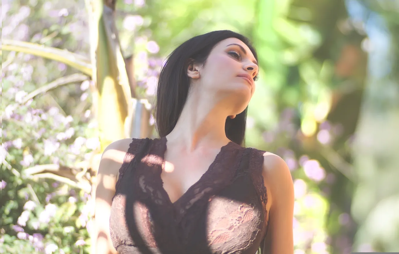 Wallpaper Denise Milani, Cute Girl, Garden, Beautiful Women for mobile ...