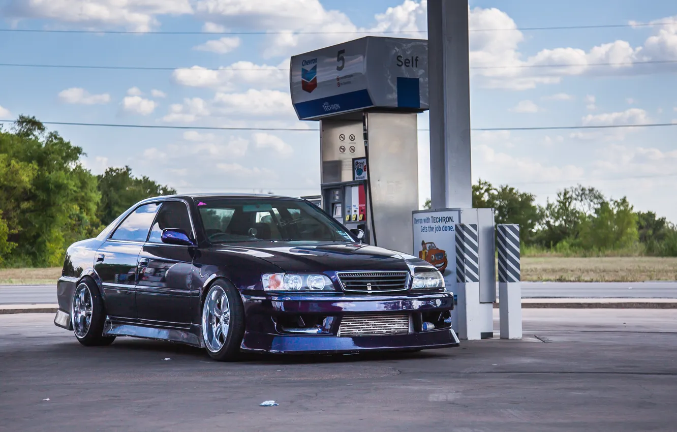 Wallpaper blue, dressing, Toyota, blue, tuning, Toyota, Chaser, tourer ...