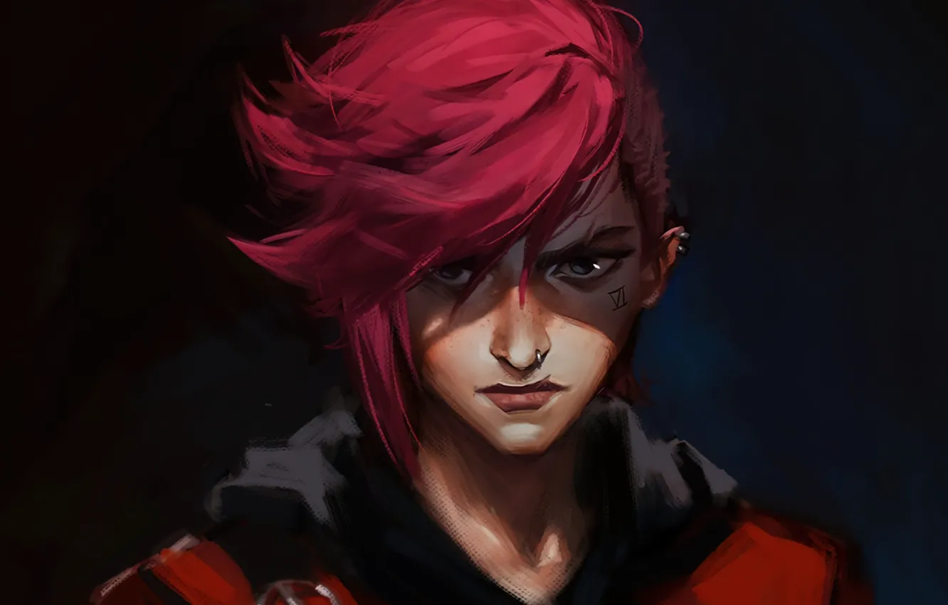 Wallpaper art, fanart, painted, Arcane, Arcane: League of Legends ...