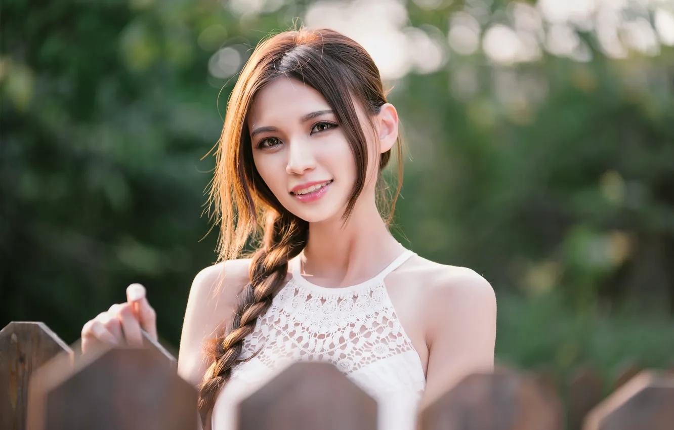 Wallpaper Summer Look Girl Face Sweetheart Hair Braid For Mobile
