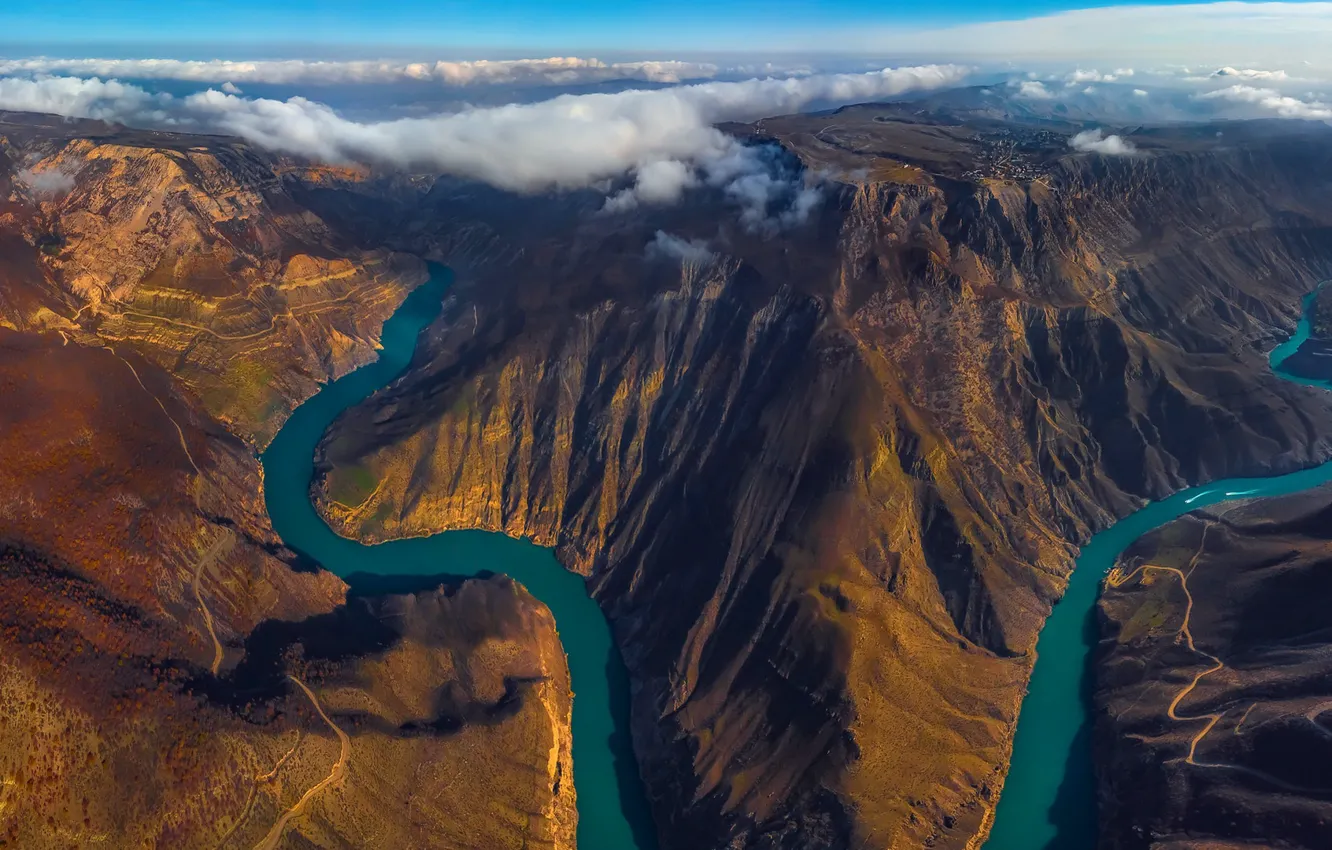 Wallpaper Dagestan, Sulak river, Wetland canyon for mobile and desktop ...