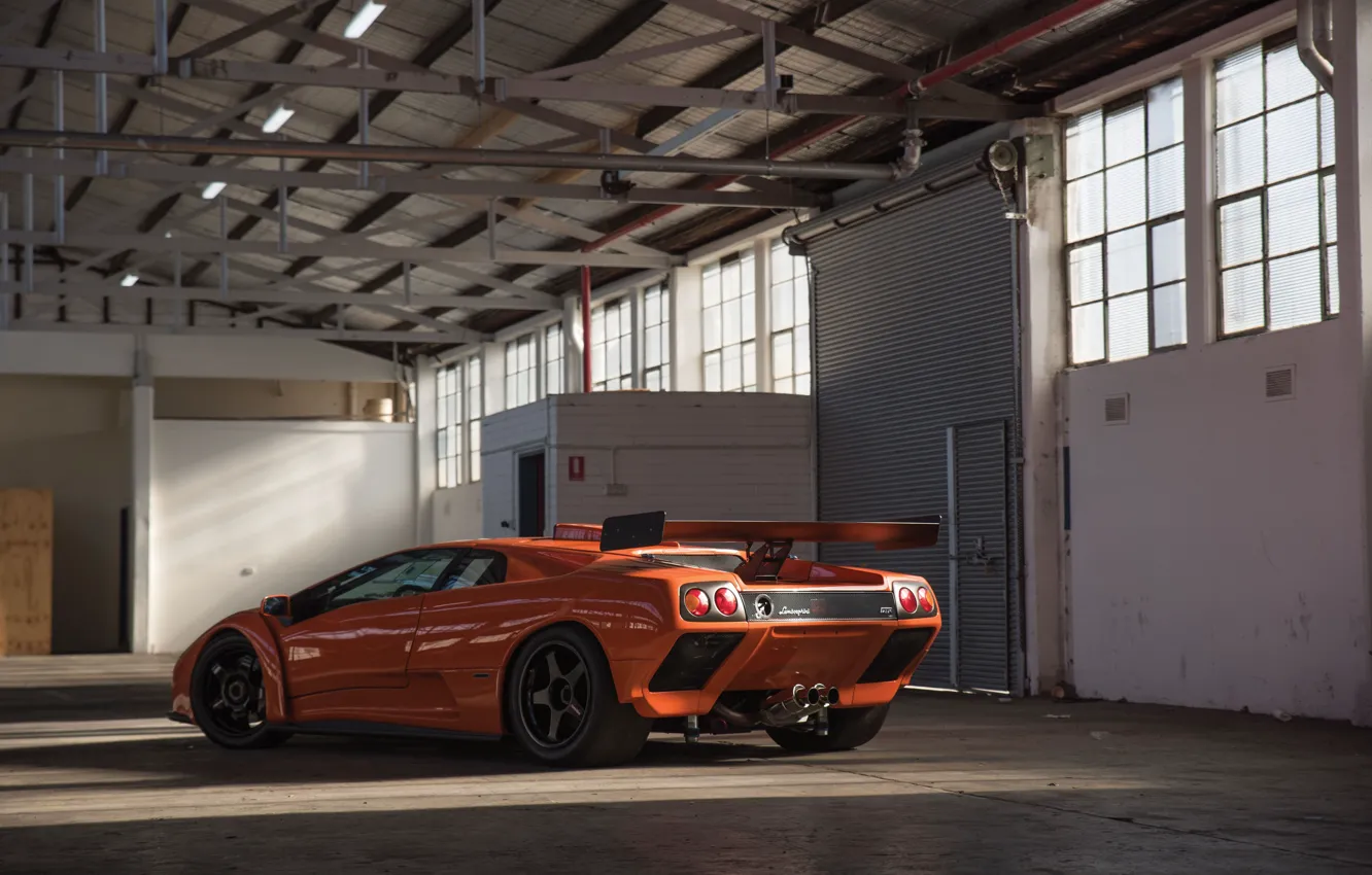 Wallpaper Lamborghini, orange, Diablo, Lamborghini Diablo GTR for ...