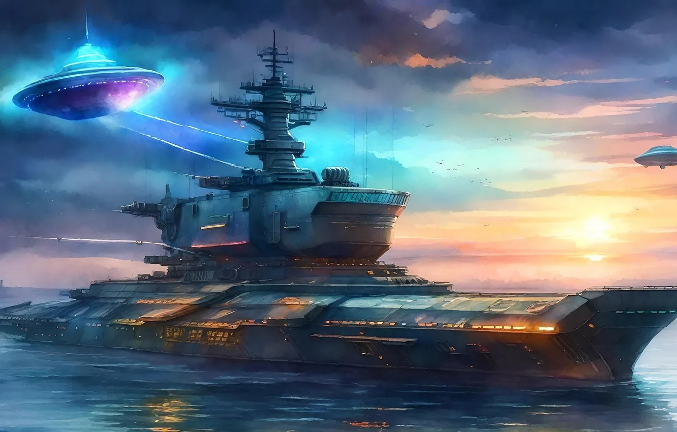 Wallpaper figure, ship, neural network for mobile and desktop, section ...