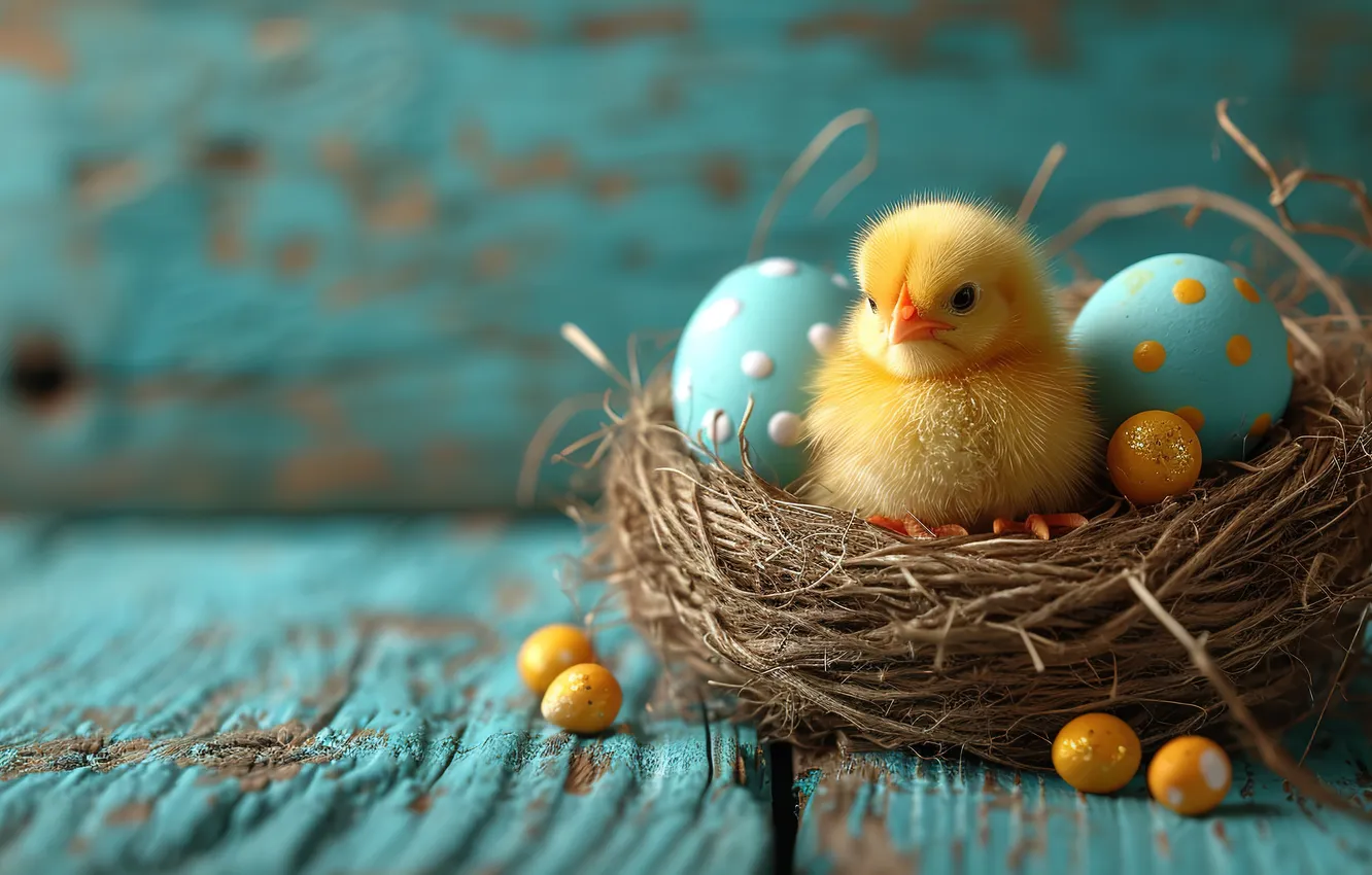 Wallpaper flowers, chickens, eggs, spring, colorful, Easter, flowers ...