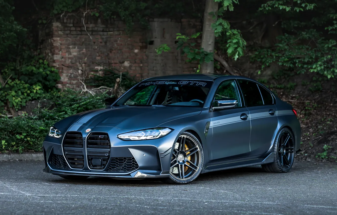 Wallpaper BMW, trees, Front, blue, bmw m3, Manhart, Manhart MH3 GTR for ...