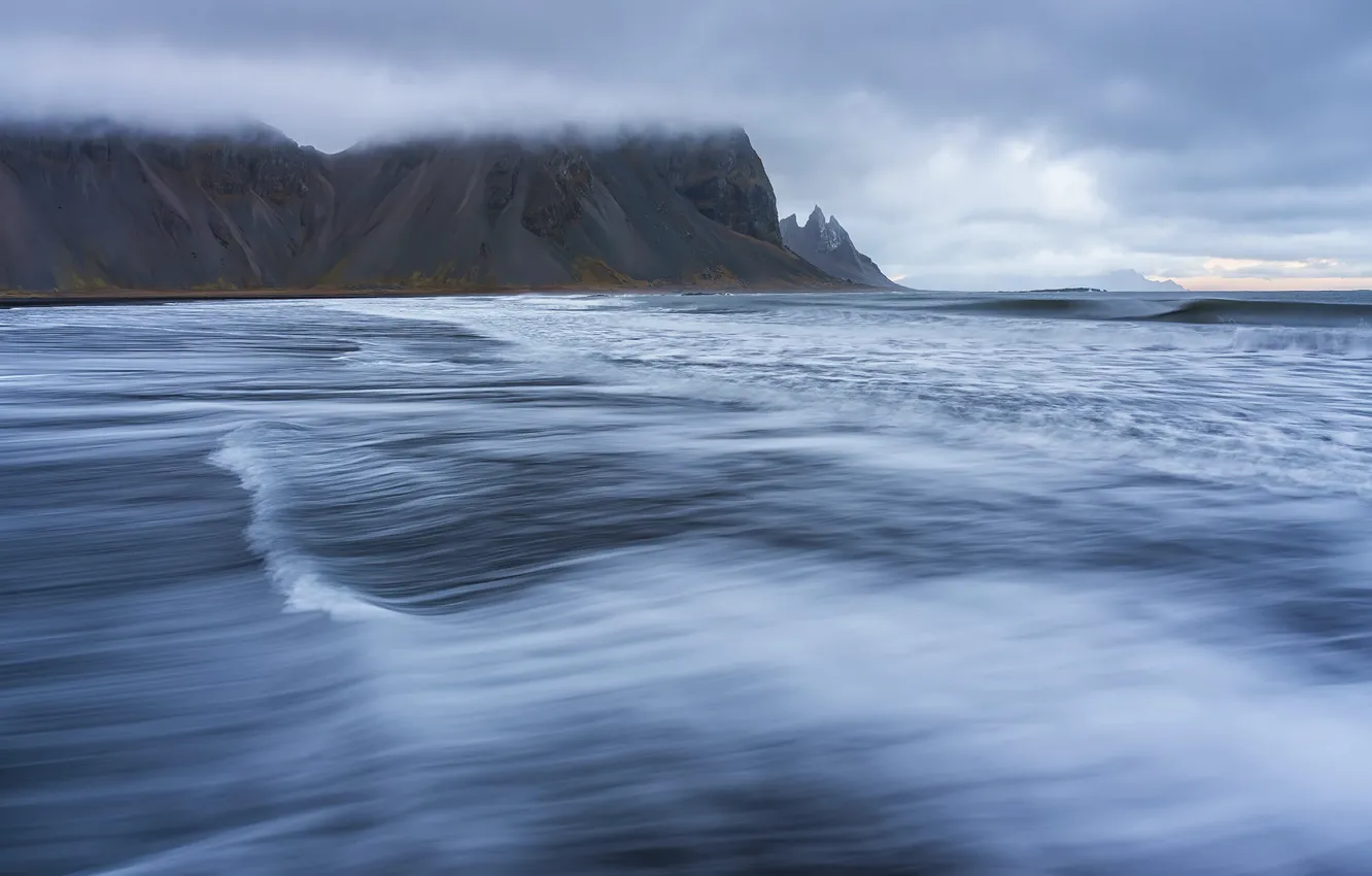 Wallpaper sea, fog, shore for mobile and desktop, section природа ...