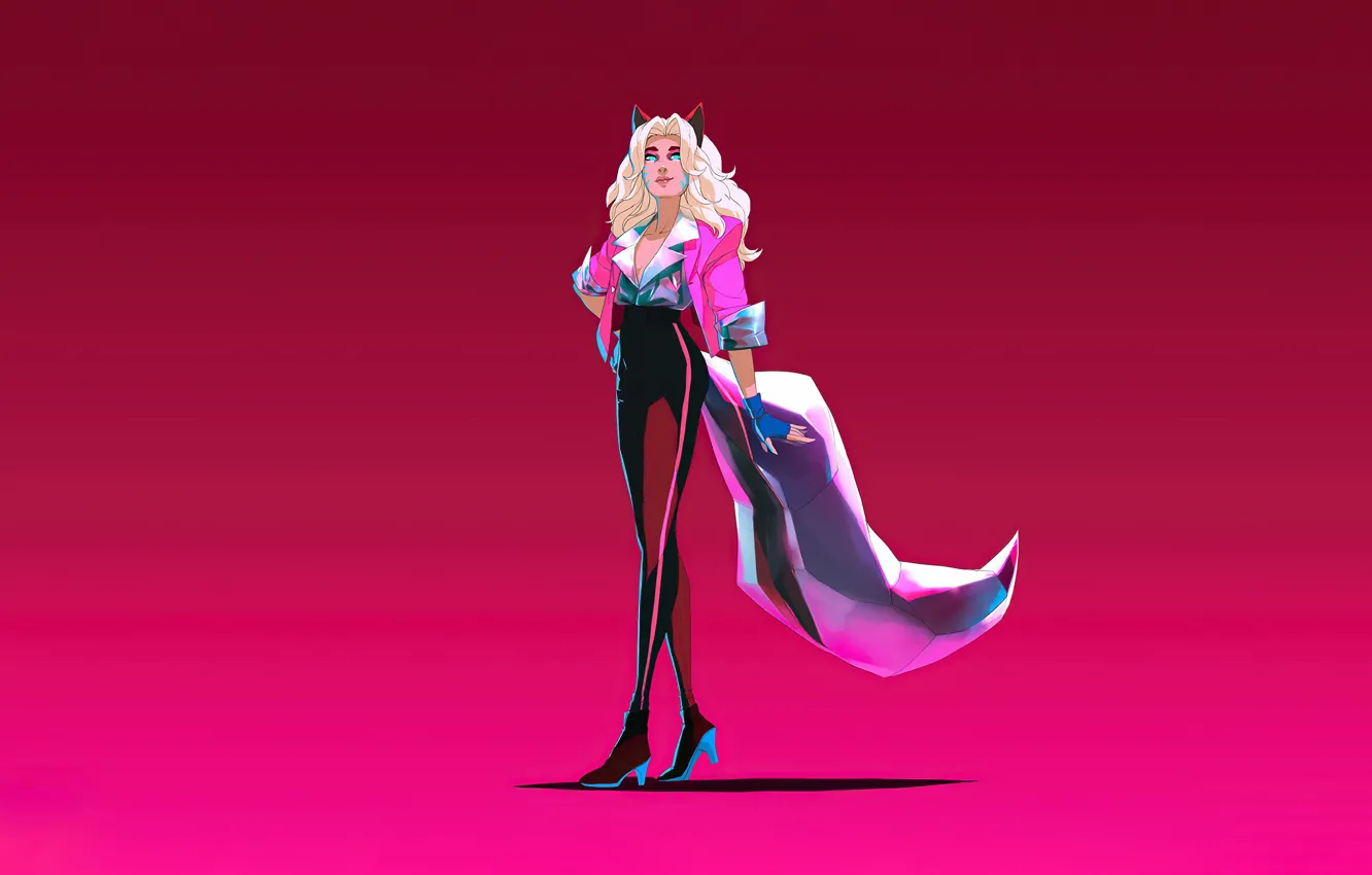 Wallpaper League of Legends, Ahri, League Of Legends, Ari, nine-tailed ...