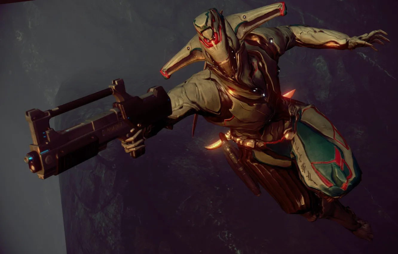 Wallpaper gun, weapons, the game, soldiers, armor, Warframe images for ...