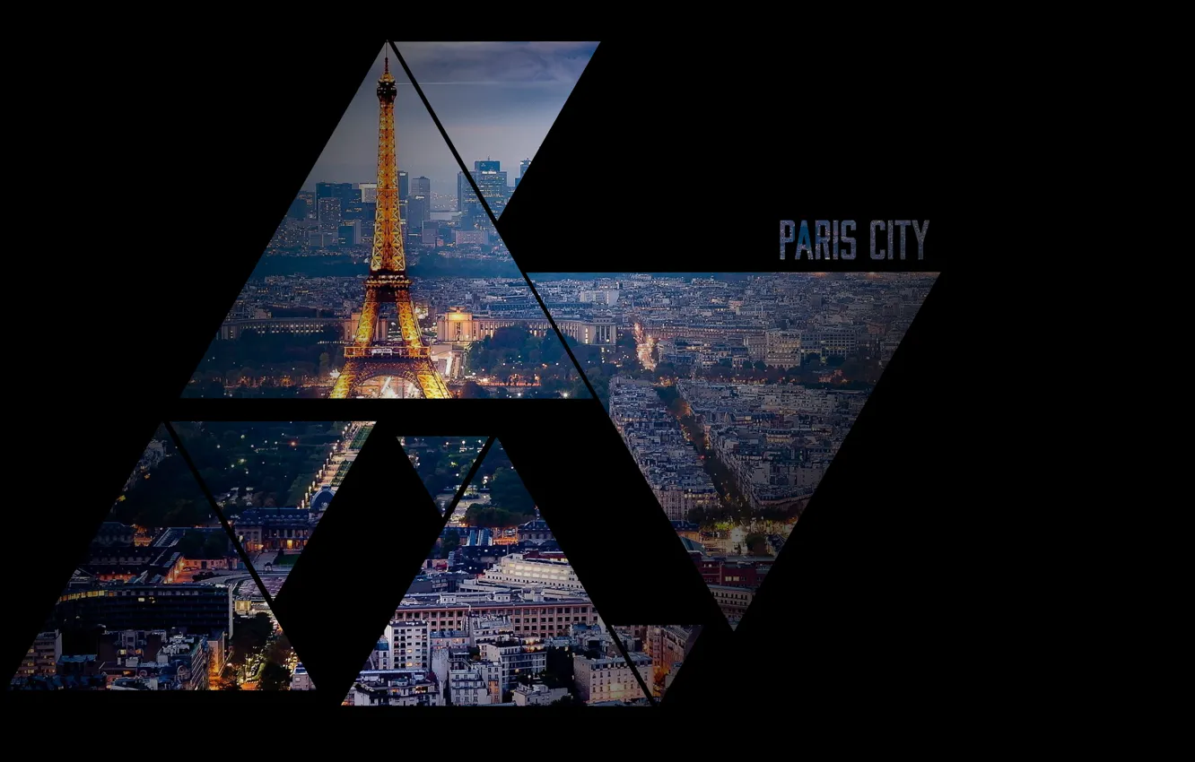 Wallpaper Paris, triangles, Eiffel tower, Paris images for desktop ...