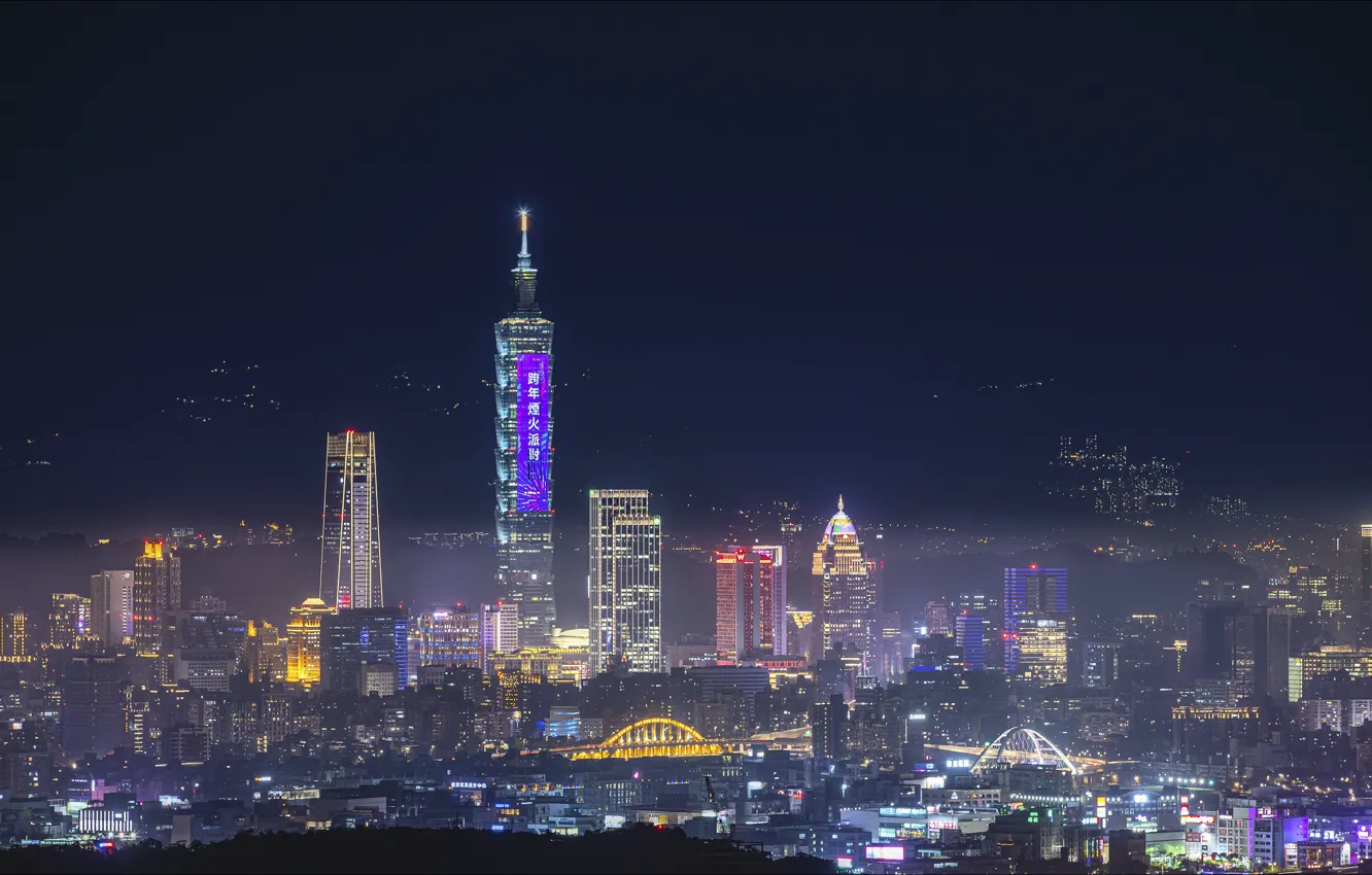 Wallpaper night, city, Asia, night, Asia, Taipei, Taipei for mobile and ...