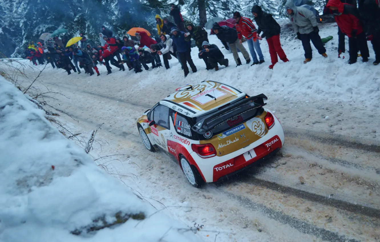 Wallpaper rally, wrc, citroen, snow, 2013, Monte-Carlo, ds3 for mobile ...