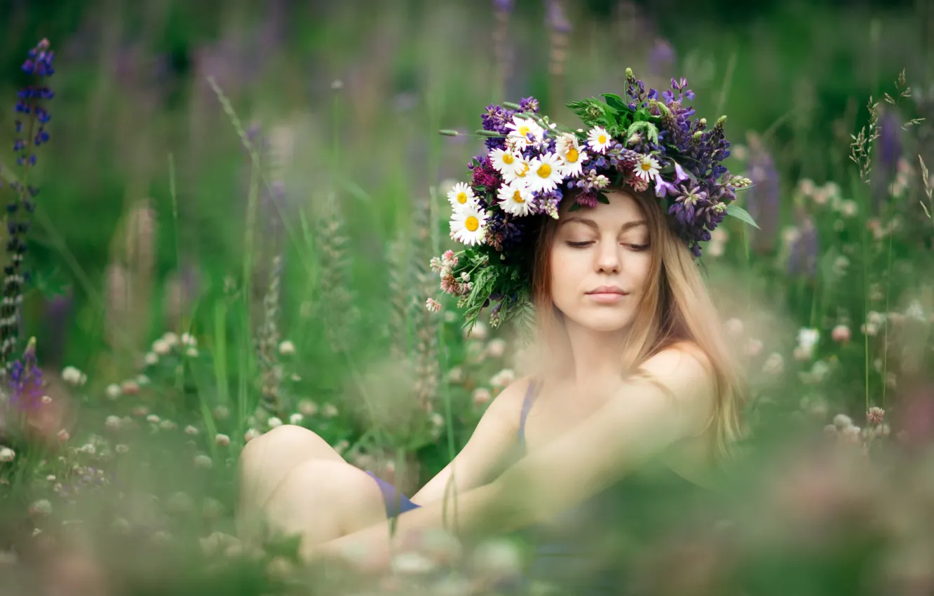 Wallpaper Summer Girl Flowers For Mobile And Desktop Section девушки