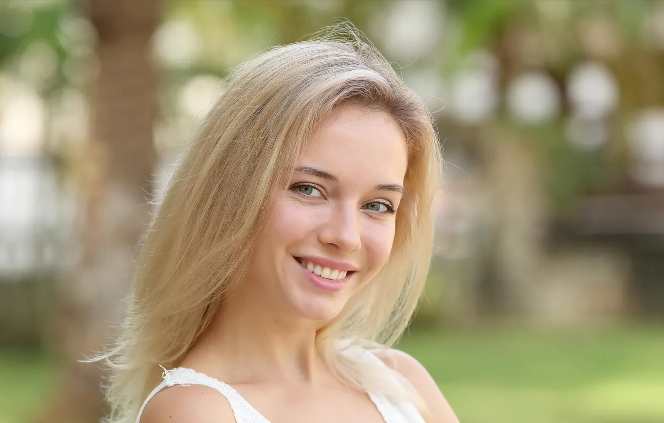 Wallpaper girl, beautiful, model, sweet, blonde, adorable, long-haired ...