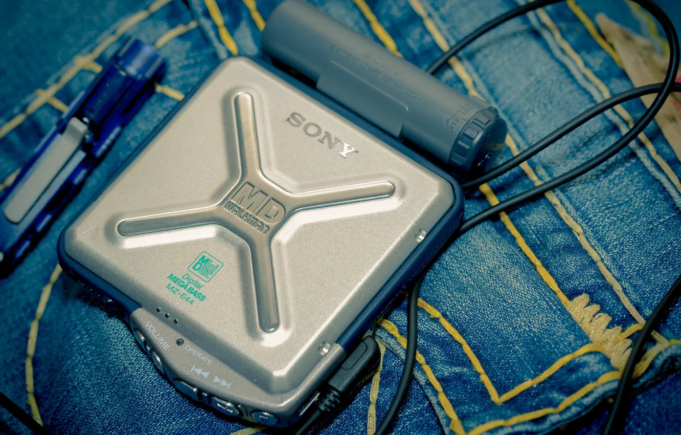 Wallpaper Sony, MZ-E44, Minidisc Player for mobile and desktop, section ...