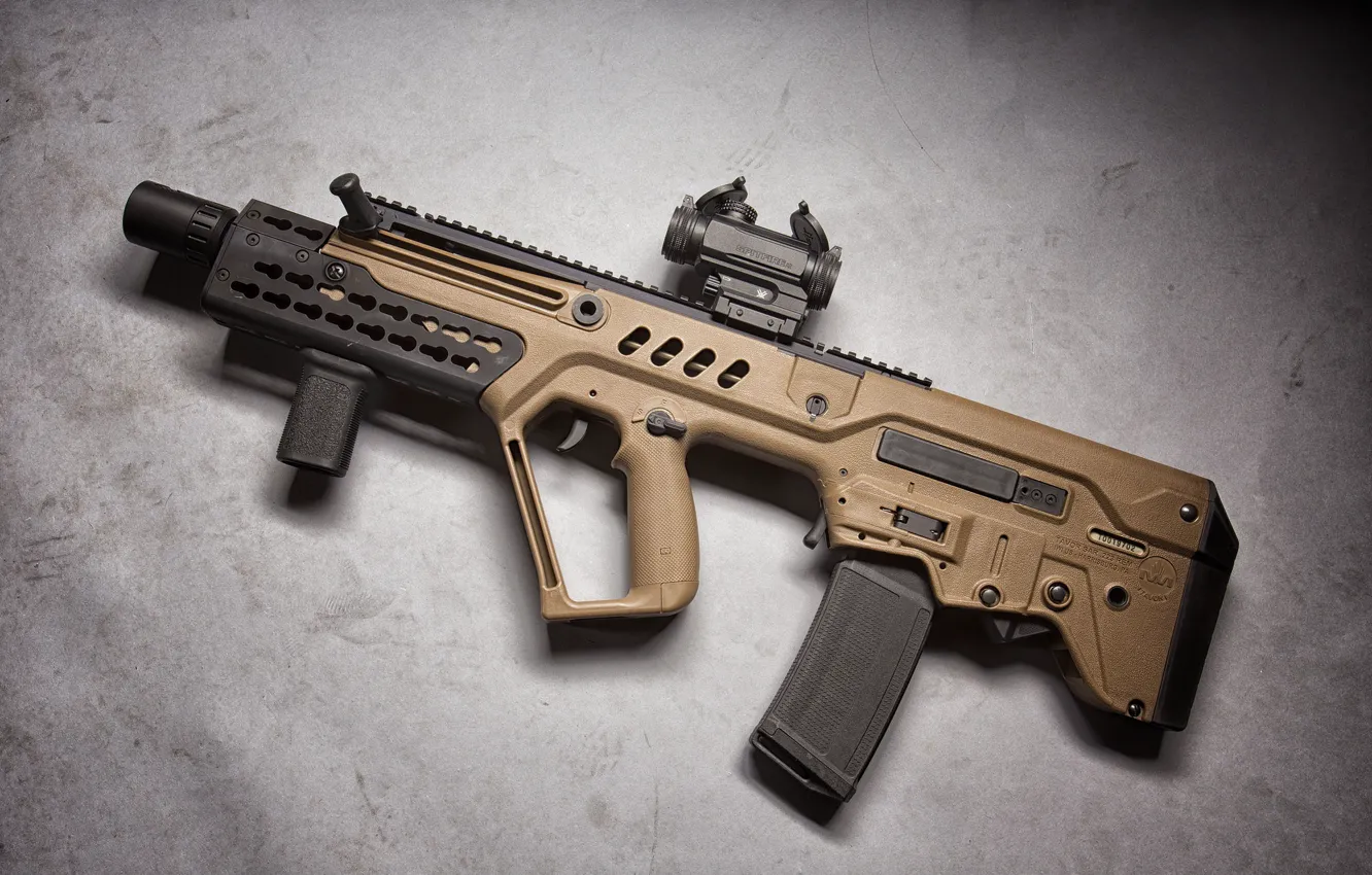 Wallpaper background, machine, assault rifle, Tavor for mobile and ...