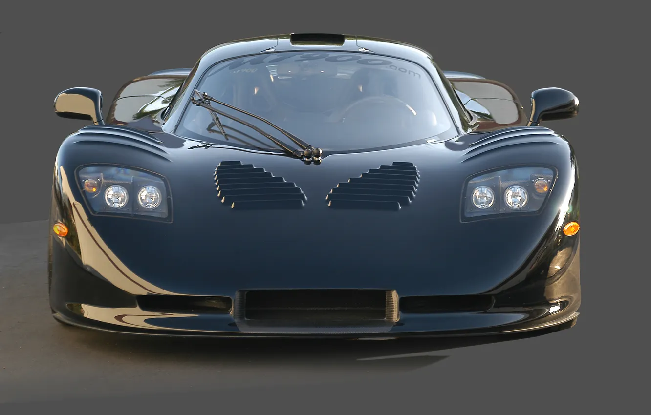 Wallpaper black, supercar, black, the front, Mosler, Mosler, MT900 for ...