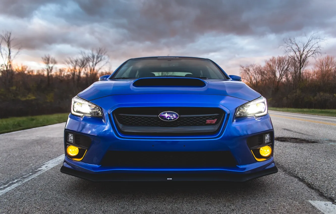 Wallpaper Subaru, Impreza, WRX, Blue, STI, Front, Face images for ...