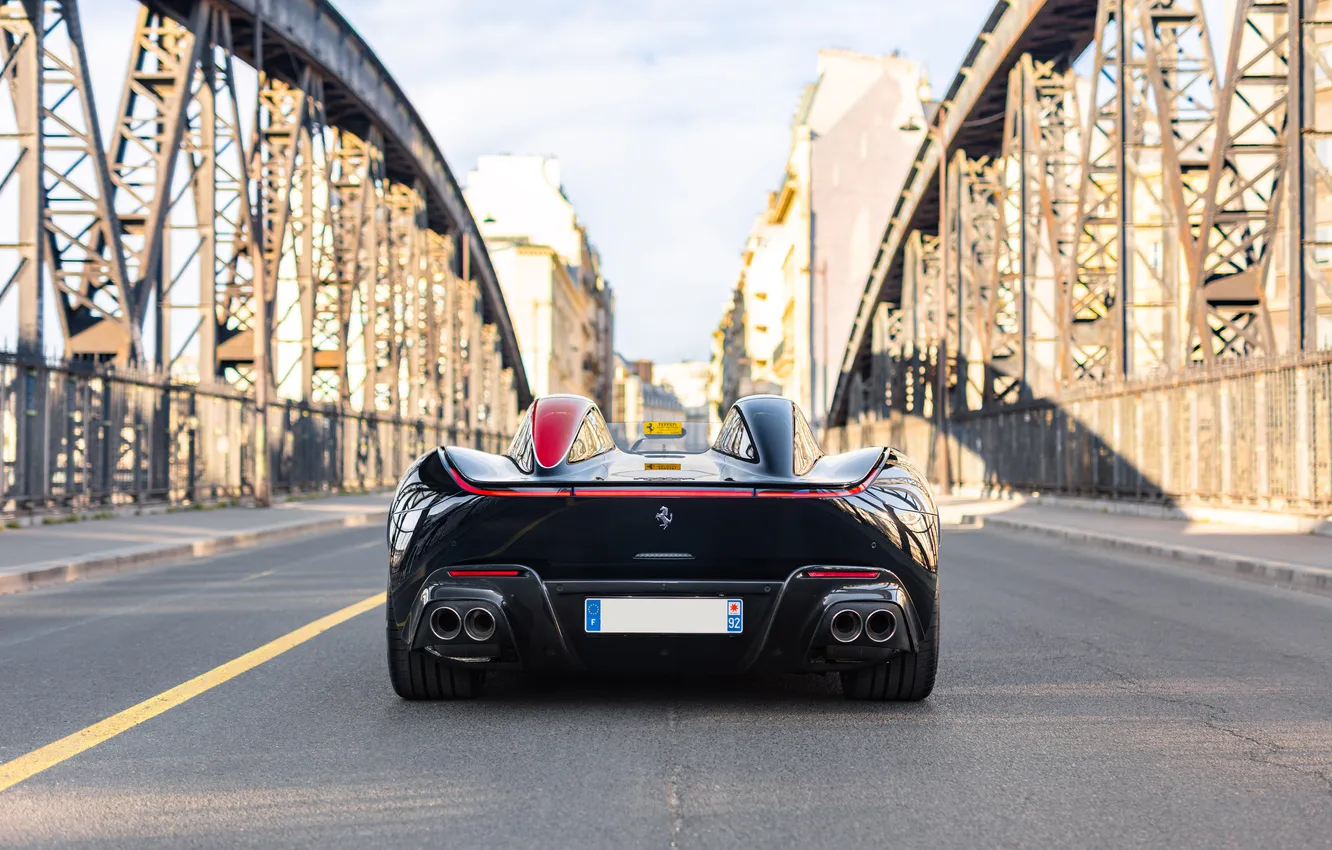Wallpaper Ferrari, supercar, Ferrari, rear view, Supercar, the only ...