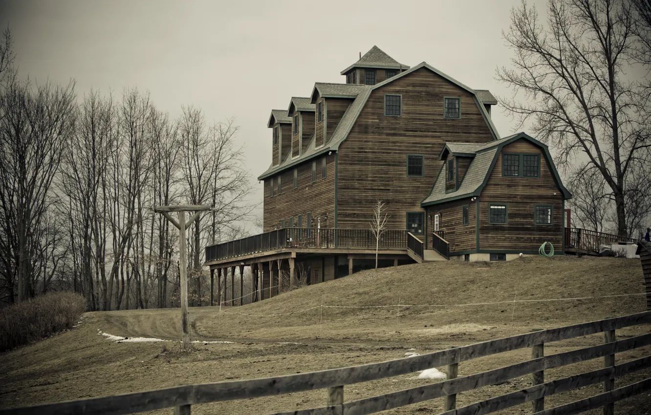 Wallpaper autumn, landscape, nature, ranch for mobile and desktop ...