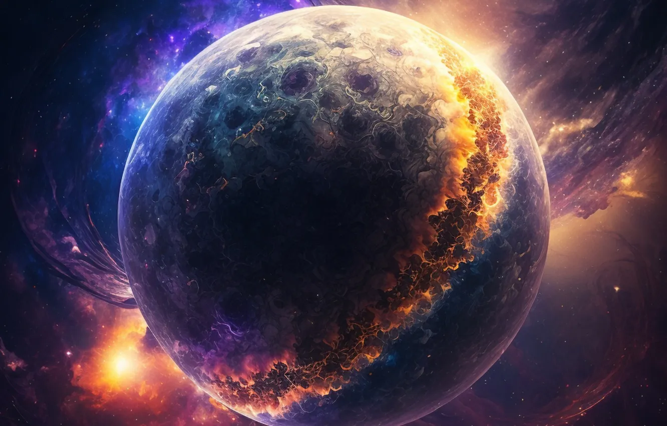 Wallpaper space, planet, disaster for mobile and desktop, section ...