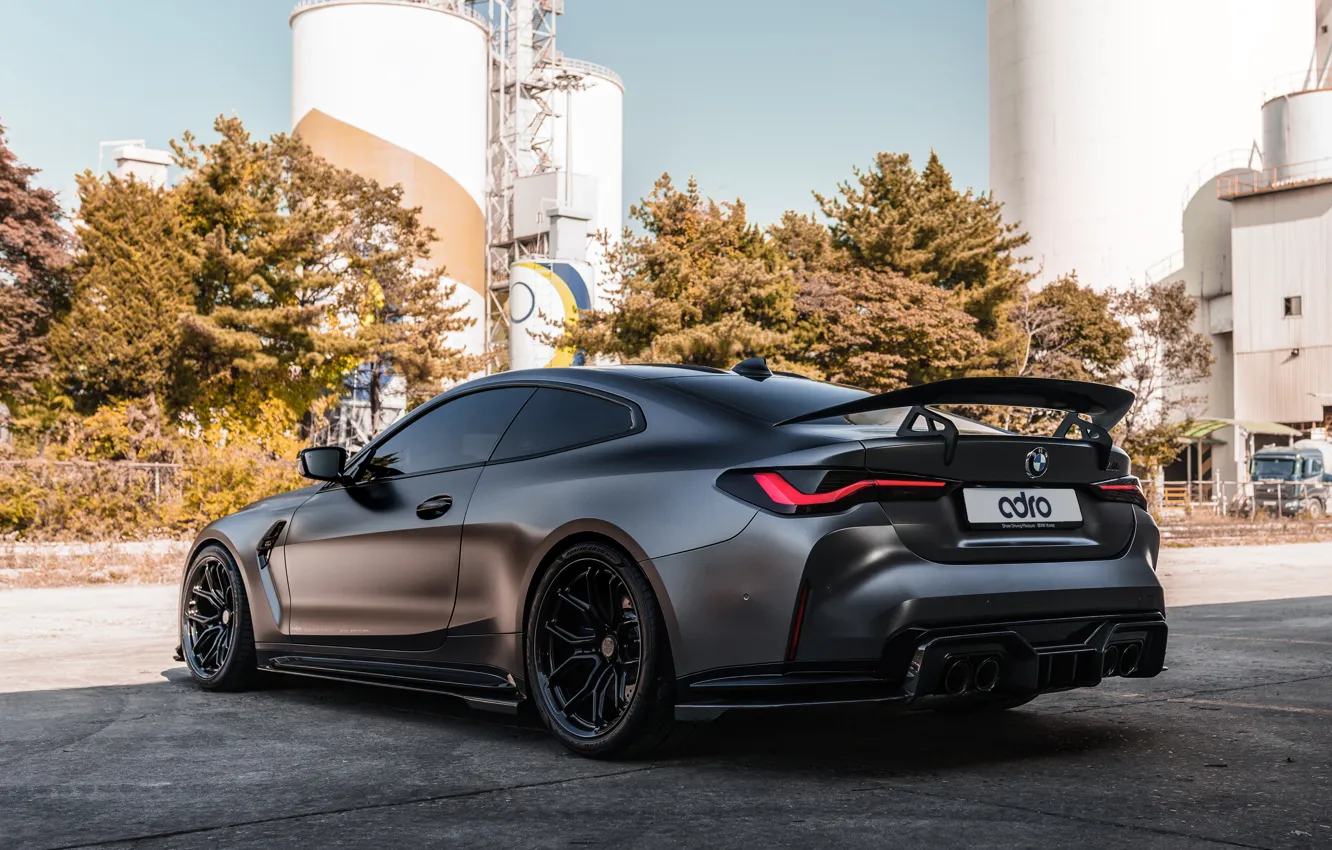 Wallpaper BMW, City, BMW M4, Rear, M4 Coupe, G82, BMW M4 Coupe, ADRO ...