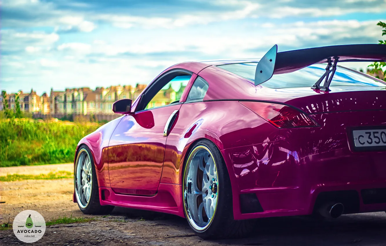 Wallpaper nissan, 350z, pink for mobile and desktop, section nissan ...