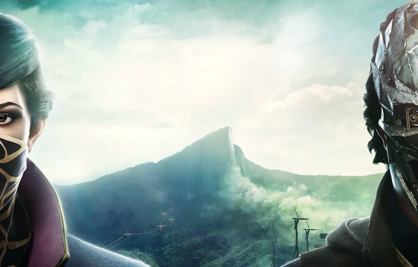 Wallpaper girl, sign, killer, assassin, assassin, Bethesda Softworks, Corvo, Arkane Studios for ...