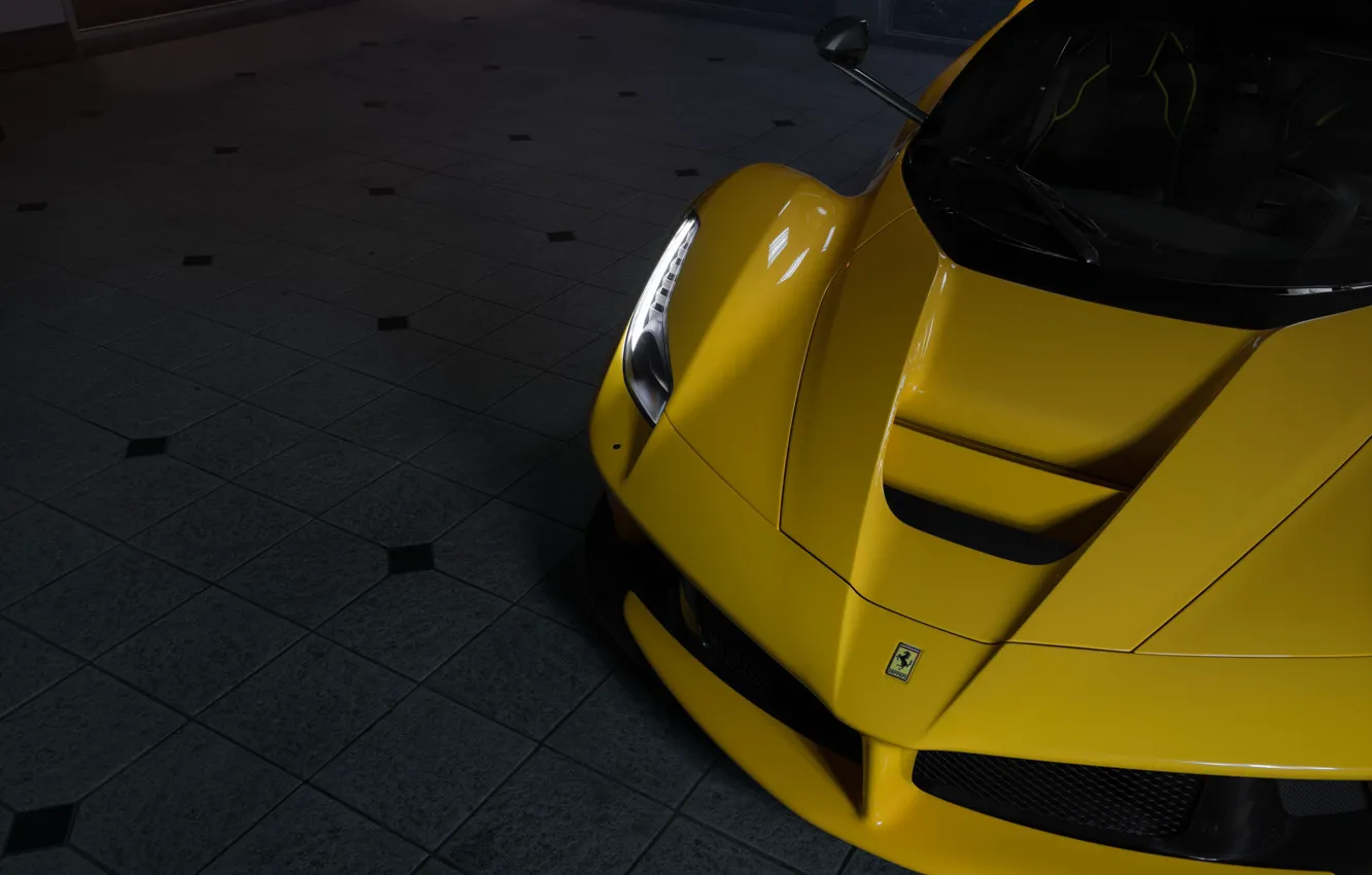 Wallpaper Ferrari, Yellow, Face, LaFerrari for mobile and desktop ...