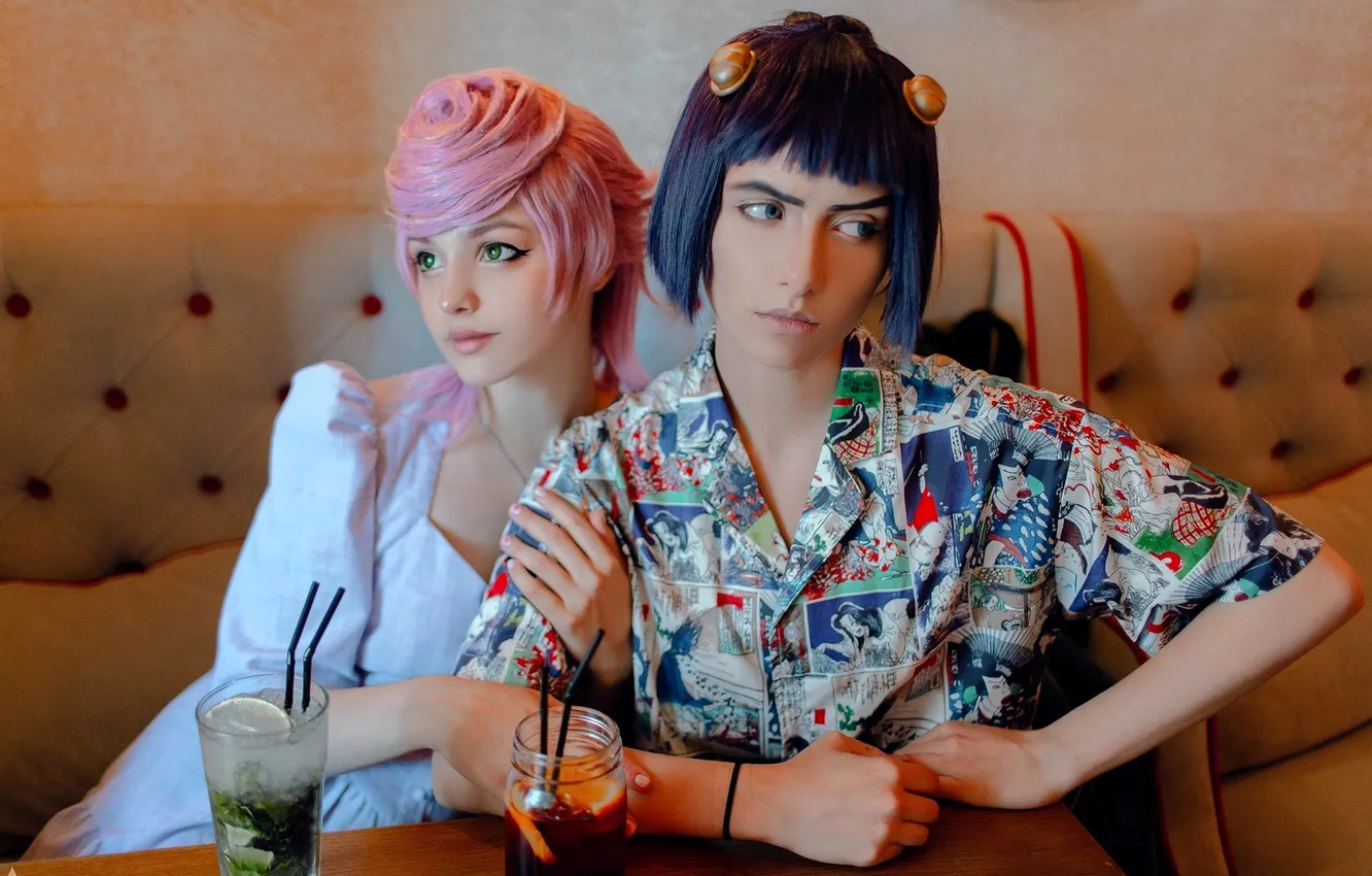 Wallpaper table, sofa, outfit, cocktail, image, friend, cosplay ...