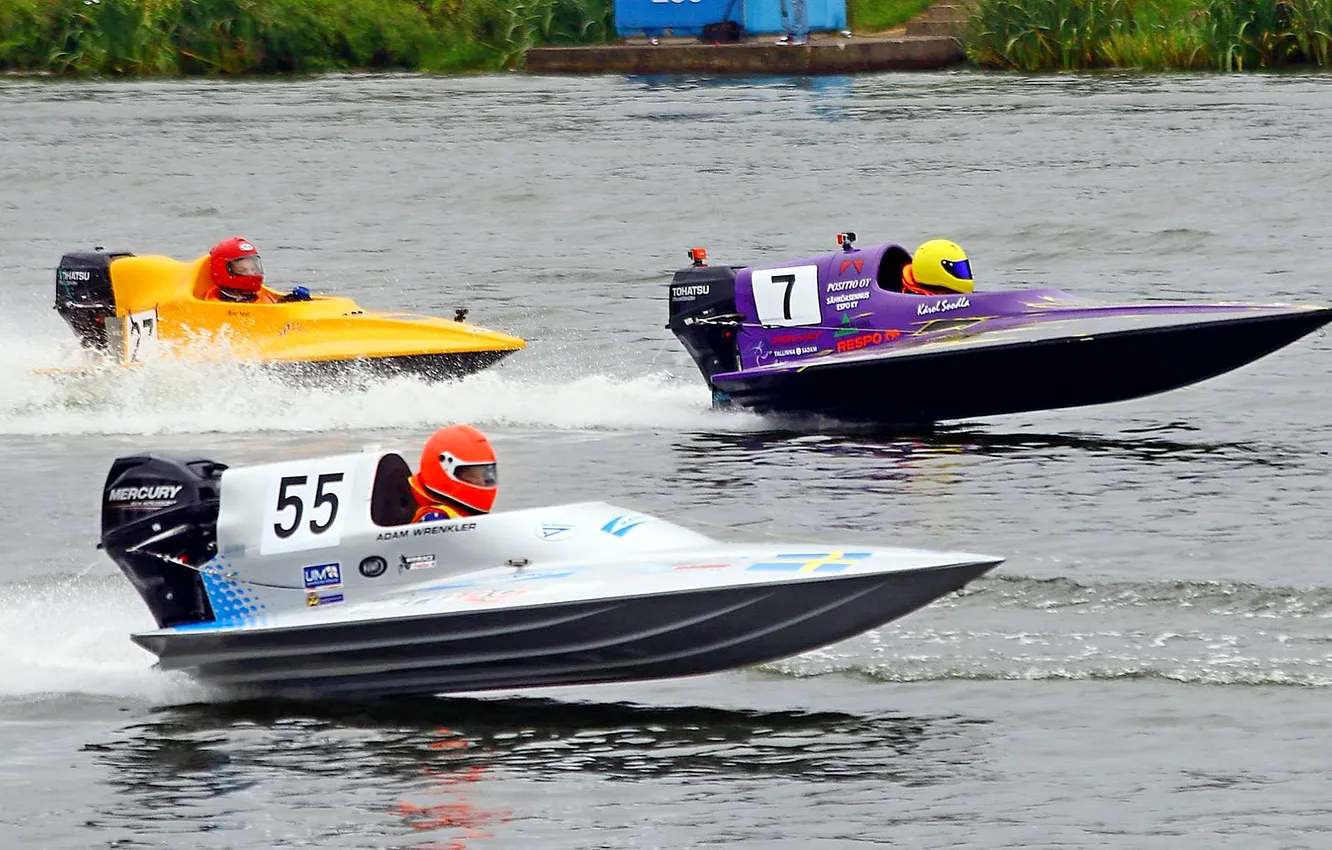 Wallpaper race, boat, speed for mobile and desktop, section спорт ...