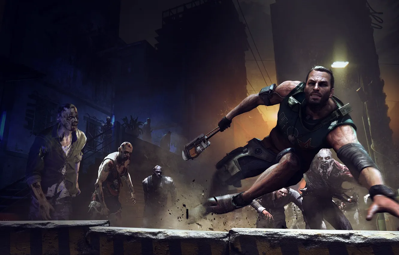 Wallpaper night, home, running, zombies, corpses, zombi, survivors ...