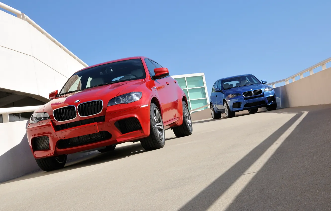 Wallpaper blue, red, BMW, BMW, red, blue, crossover images for desktop ...