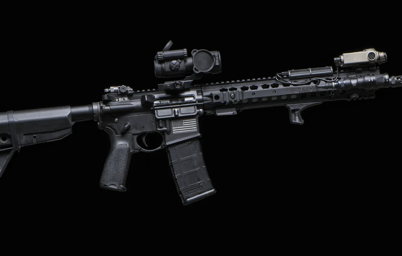 Wallpaper weapons, background, AR-15, a semi-automatic rifle for mobile ...
