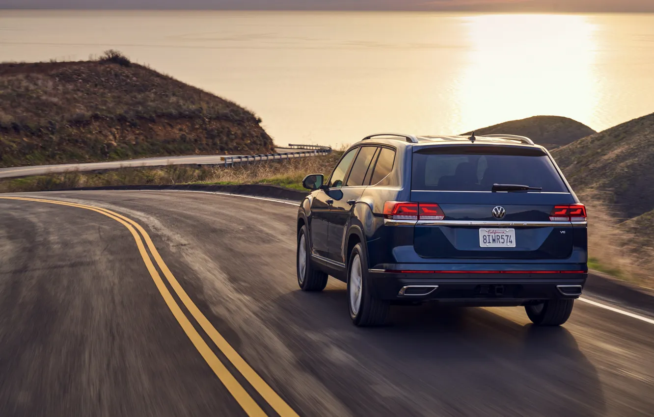 Wallpaper Volkswagen, back, SUV, Atlas, 2020, 2021 for mobile and ...