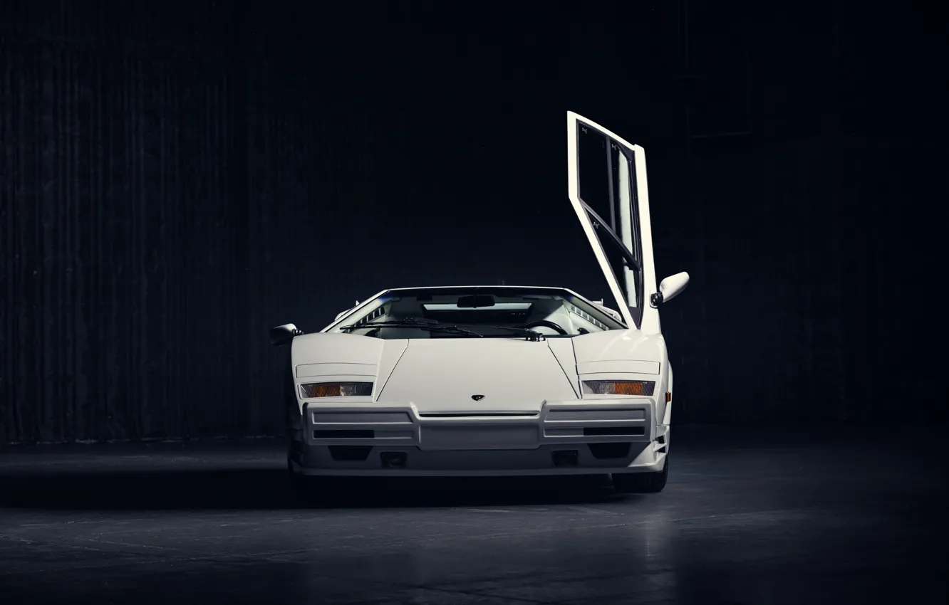 Wallpaper Lamborghini, front, Countach, Lamborghini Countach 25th ...
