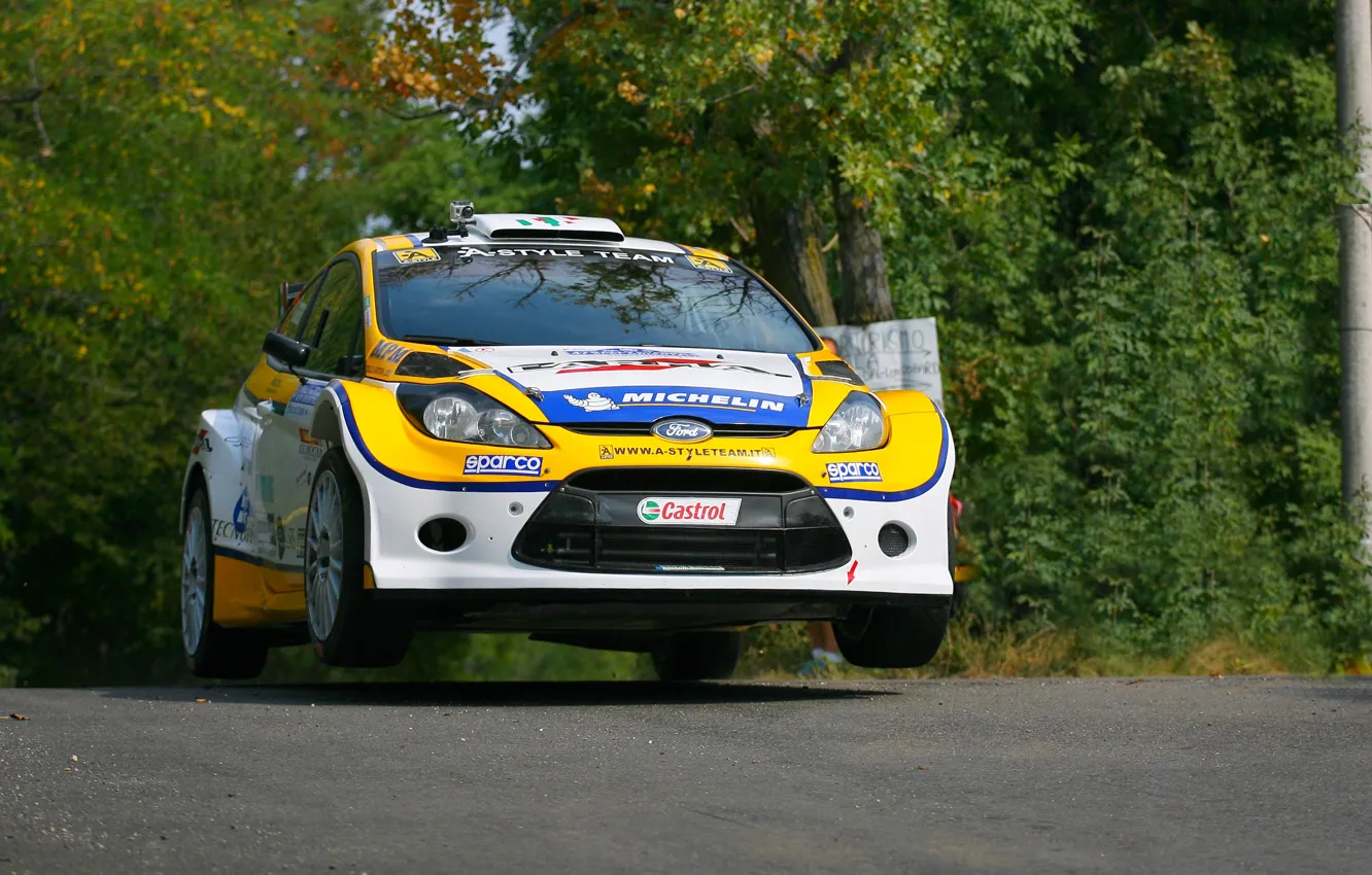 Wallpaper forest, Ford, Ford, WRC, the front, Rally, Rally, Fiesta for ...