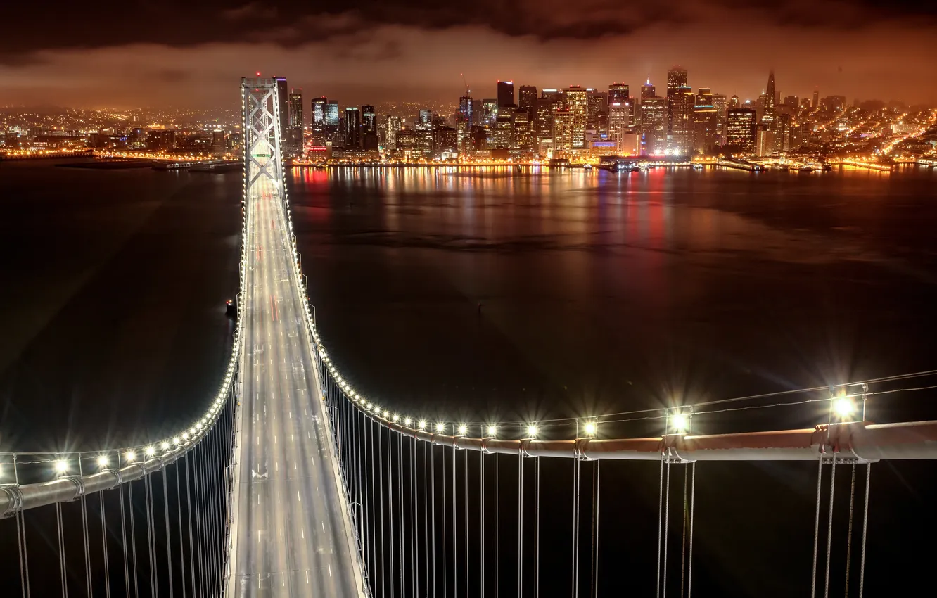 Wallpaper the city, Bay Bridge, Western Span for mobile and desktop ...