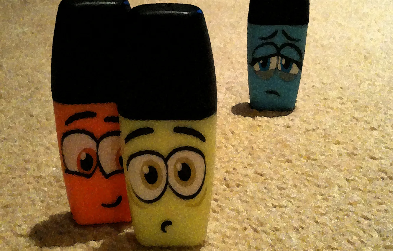 Wallpaper face, cute, markers, pens for mobile and desktop, section ...